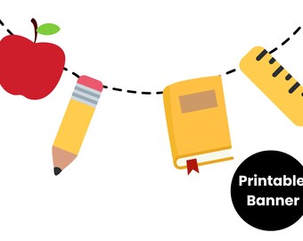 Teacher Classroom Bunting Back to School Banner - Etsy UK