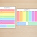 Rainbow Weekly Planner | Printable | Instant Download - Etsy