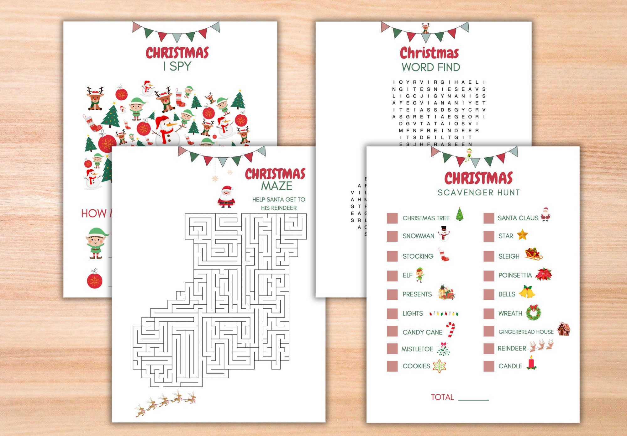 Printable Christmas Activities for Kids Printable Christmas Games ...