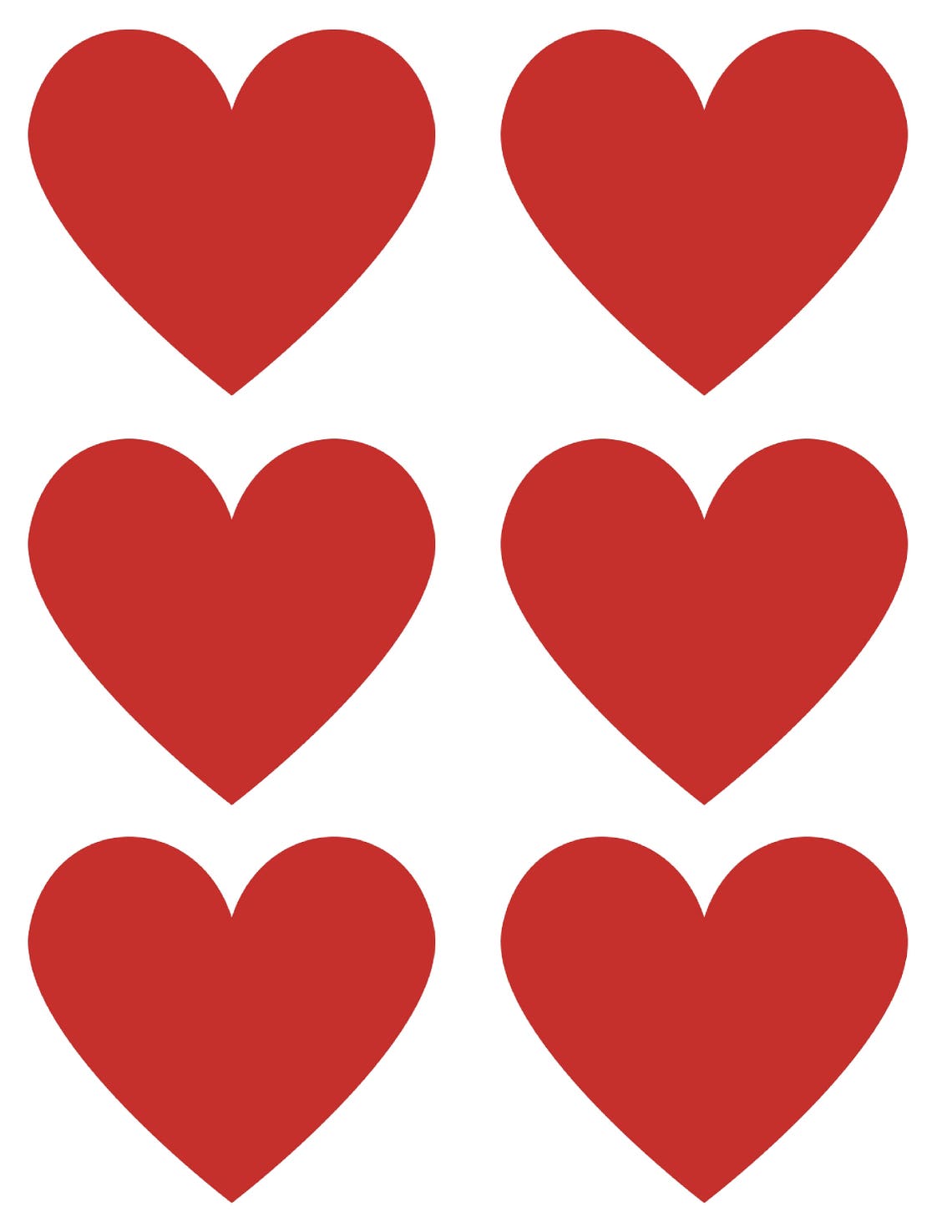 Red Heart | Valentine's Day | Instant Download | Printable - Etsy