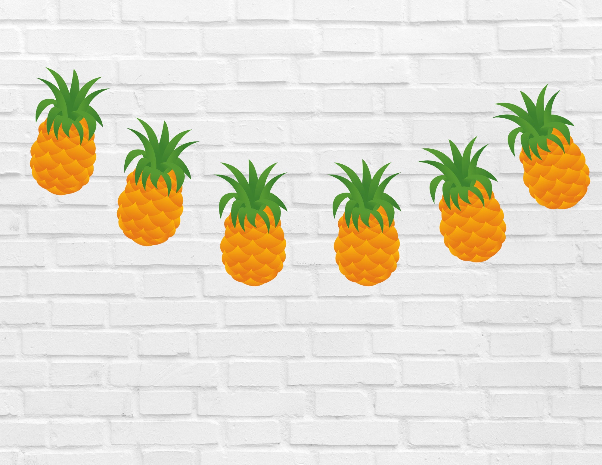 Printable Pineapple Banner Summer Party Instant Download Etsy Nederland