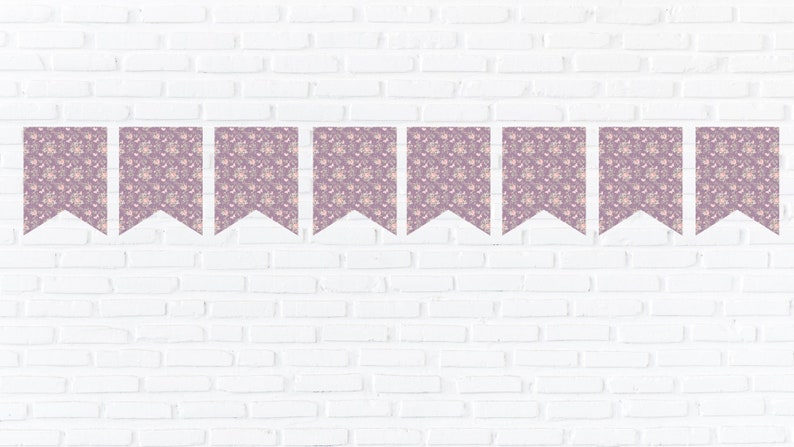 Printable Purple Banner | Birthday | Baby Shower | Wedding Shower ...