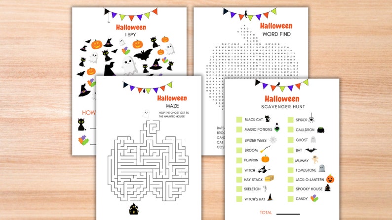 Printable Halloween Kid Activity Pages | Halloween Word Find ...