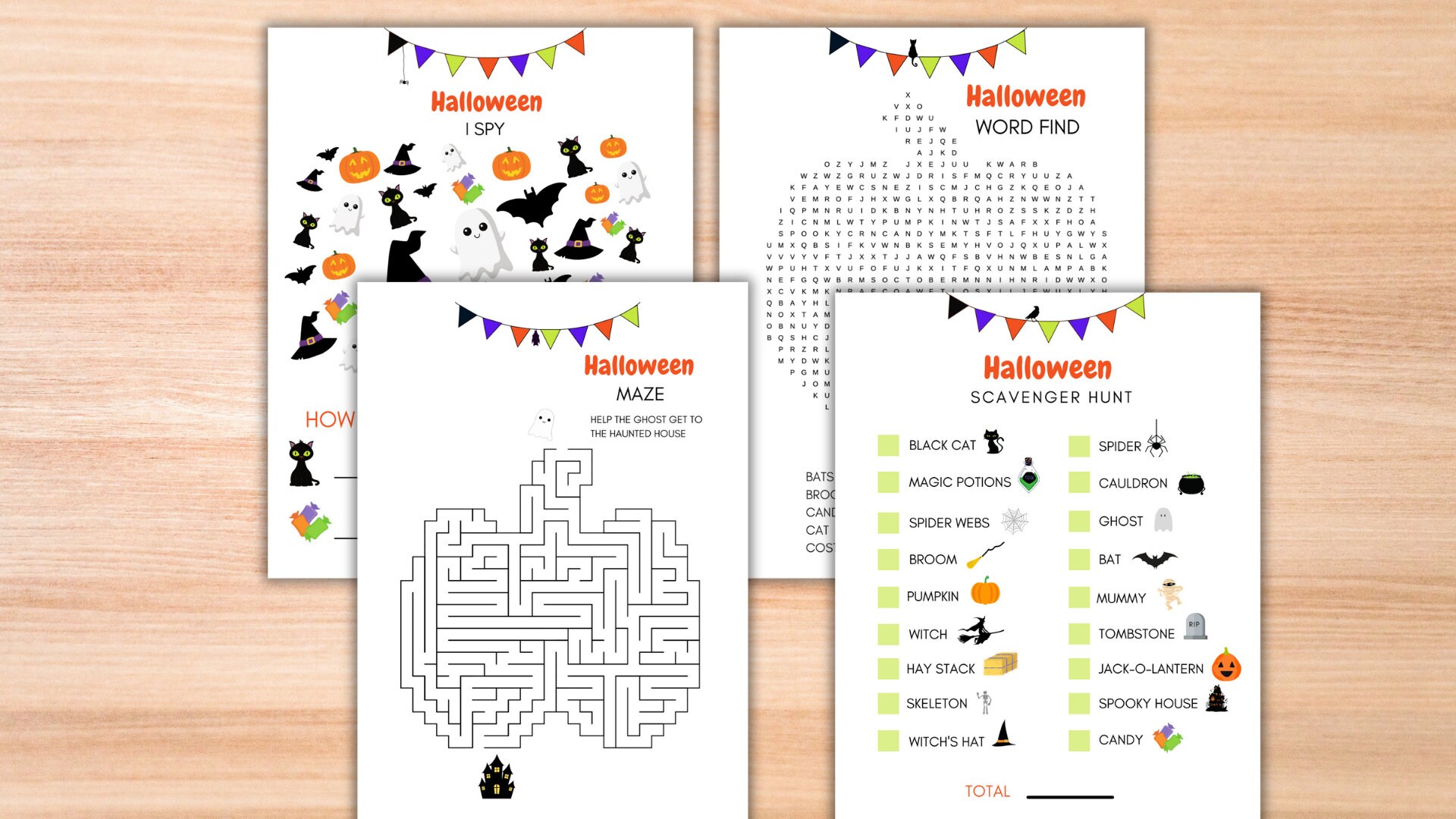 Printable Halloween Kid Activity Pages | Halloween Word Find ...