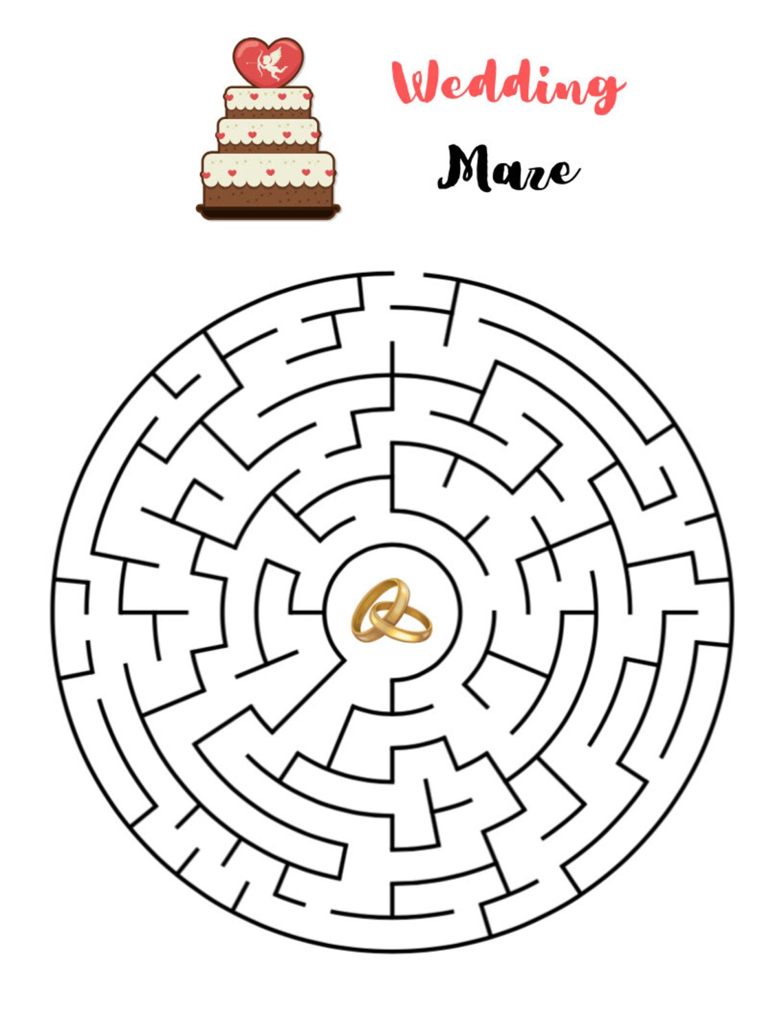 Printable Kid Wedding Activities Instant Download Wedding | Etsy