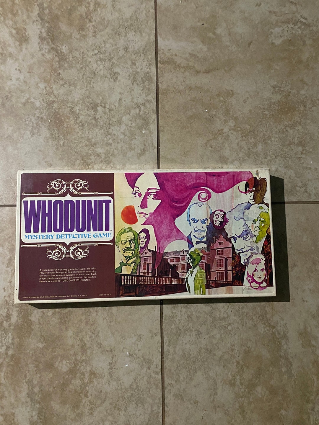 Whodunnit Mystery Detective Game Board Game Selchow and - Etsy