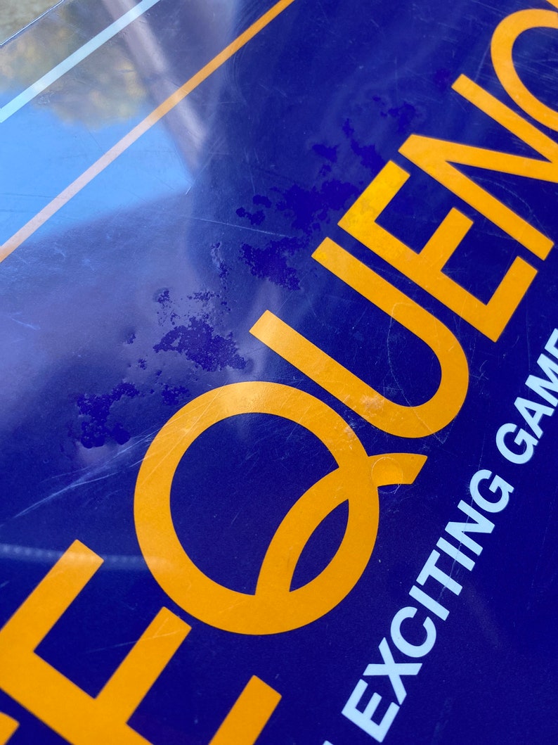 Factory Sealed Deluxe Edition Sequence Board Game Jax Ltd 1995 Features Cushioned Playing Mat ...