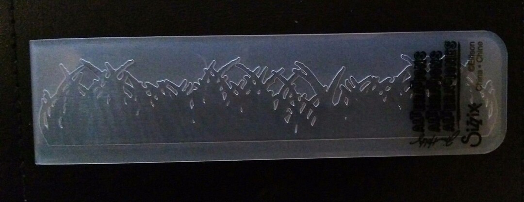 Sizzix Garden Grass Border Embossing Folder 1.5"x5.75" Works in Most ...