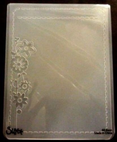 Sizzix Gardens Edge Frame Flowers Embossing Folder 4.5x5.75 Works in ...