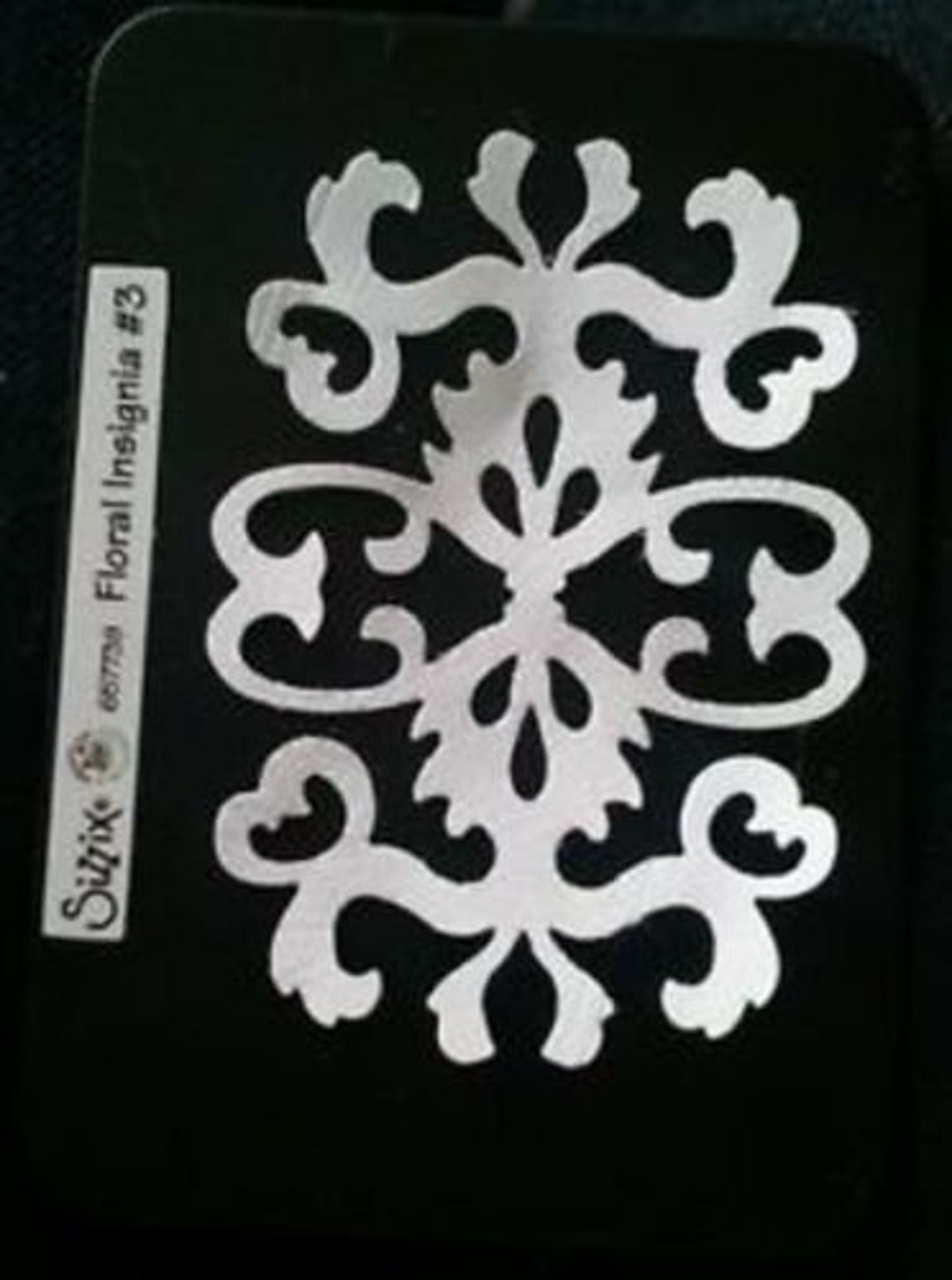 Sizzix Sizzlits FLORAL INSIGNIA #3 Medium Die Cutter Fits Cuttlebug ...