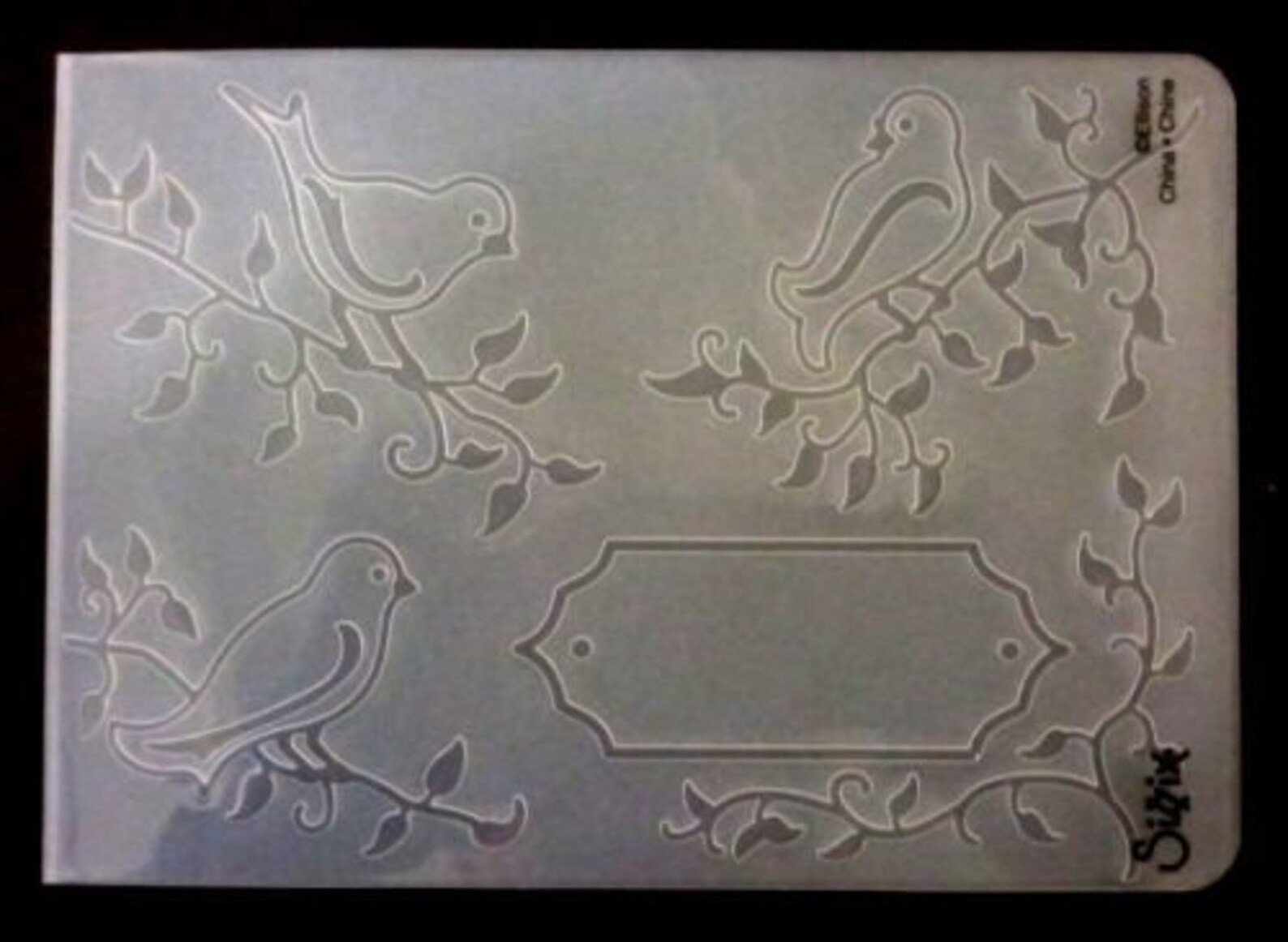 Sizzix Birds on Branches Leaves Embossing Folder 4.5x6.5 - Etsy France