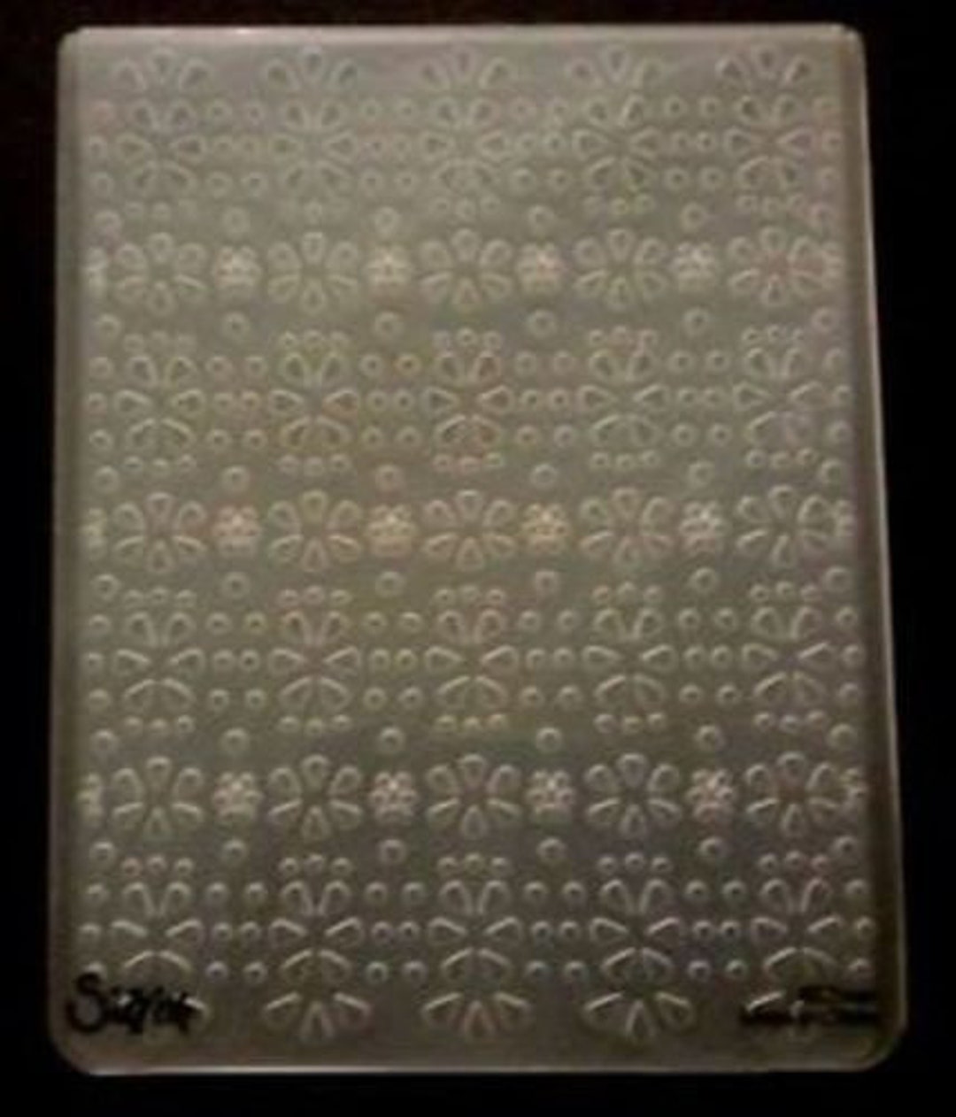 Sizzix Cottage Style Flowers Embossing Folder 4.5"x5.75" Works in Most ...