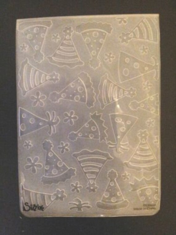 Sizzix Party Hats Embossing Folder 4.5x6.5 works | Etsy