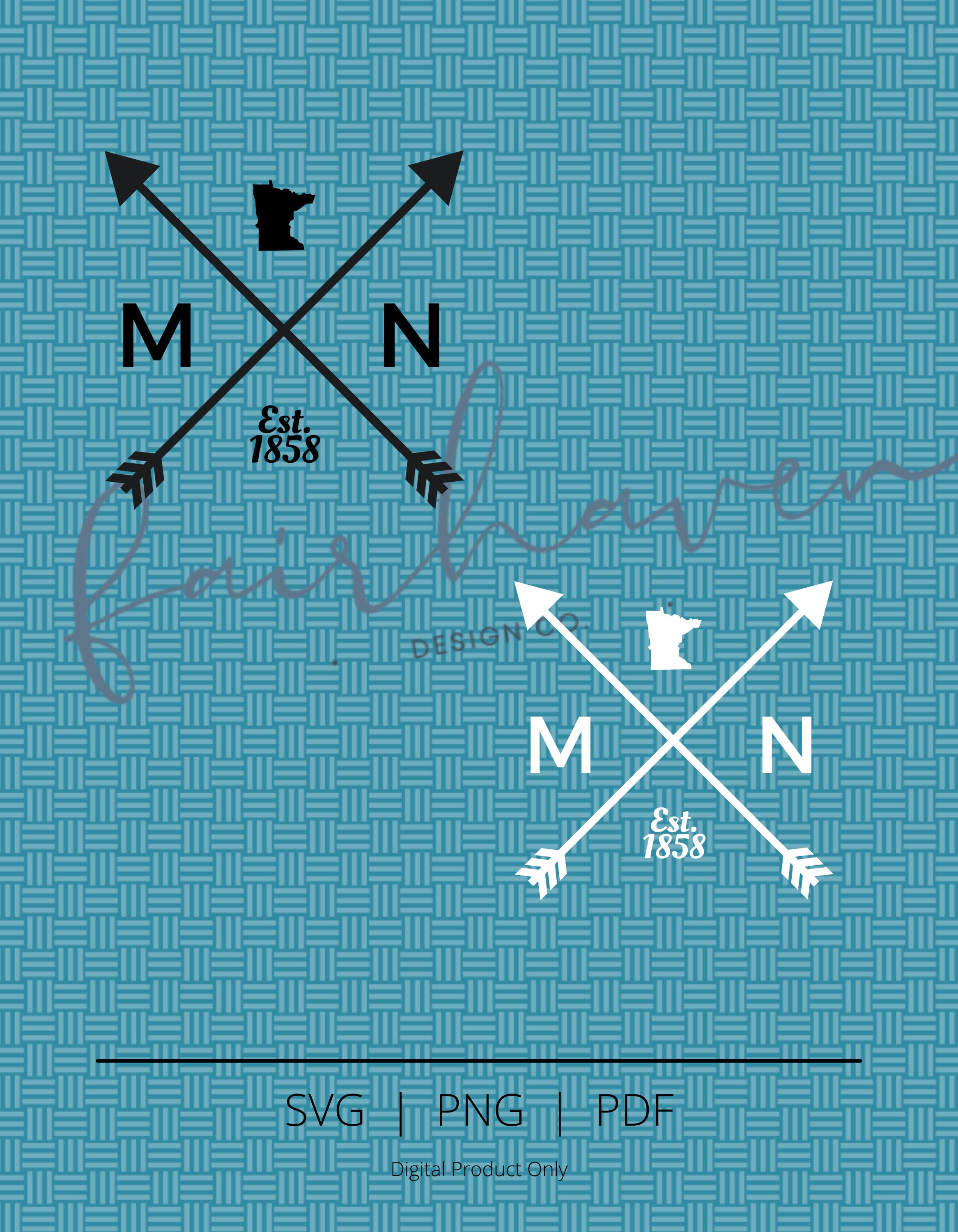 Minnesota Arrows Tee Shirt/t-shirt Design: State Pride SVG PNG PDF ...