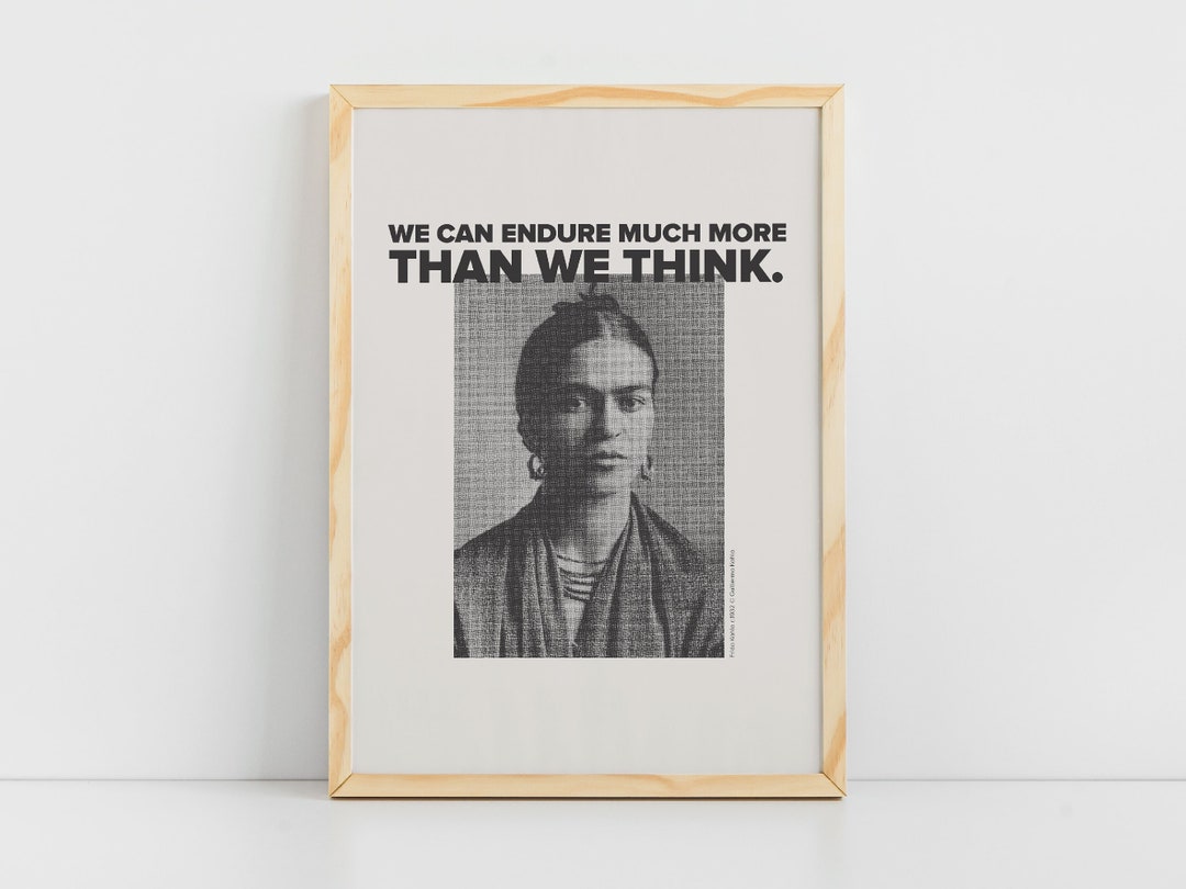 Frida Kahlo Poster I Feminist Wall Art I Inspirational Quote Print I ...
