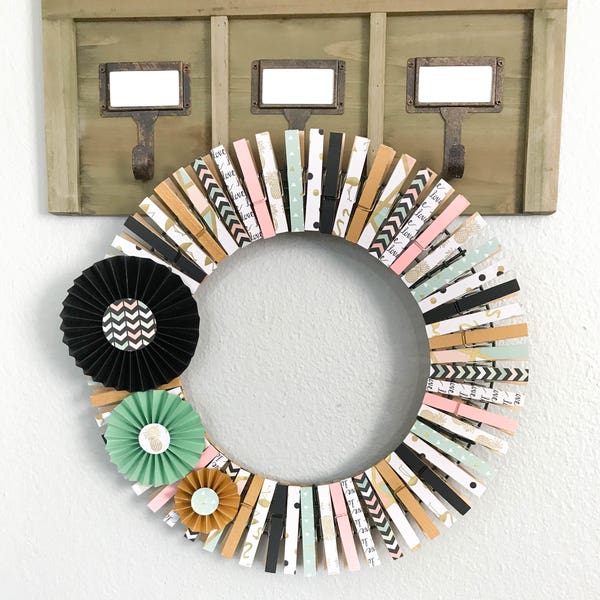 Summer Clothespin Wreath - Etsy