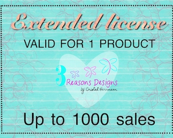 Extended Commercial Use License for One Graphic Set for Print on Demand ...