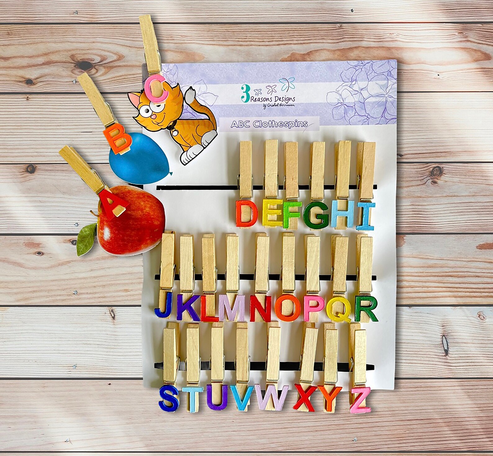 Alphabet Clothespins Alphabet Busy Bag Letter Matching Classroom ...