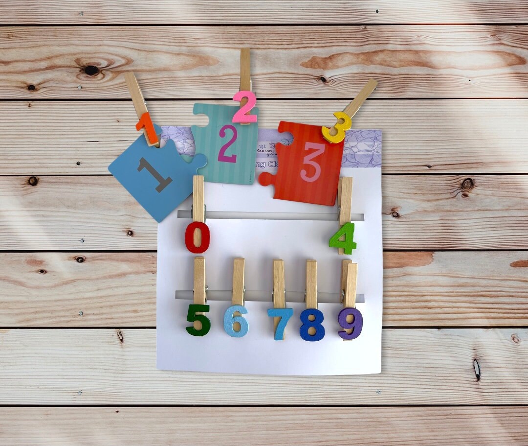 Counting Clothespins Counting Busy Bag Number Matching | Etsy