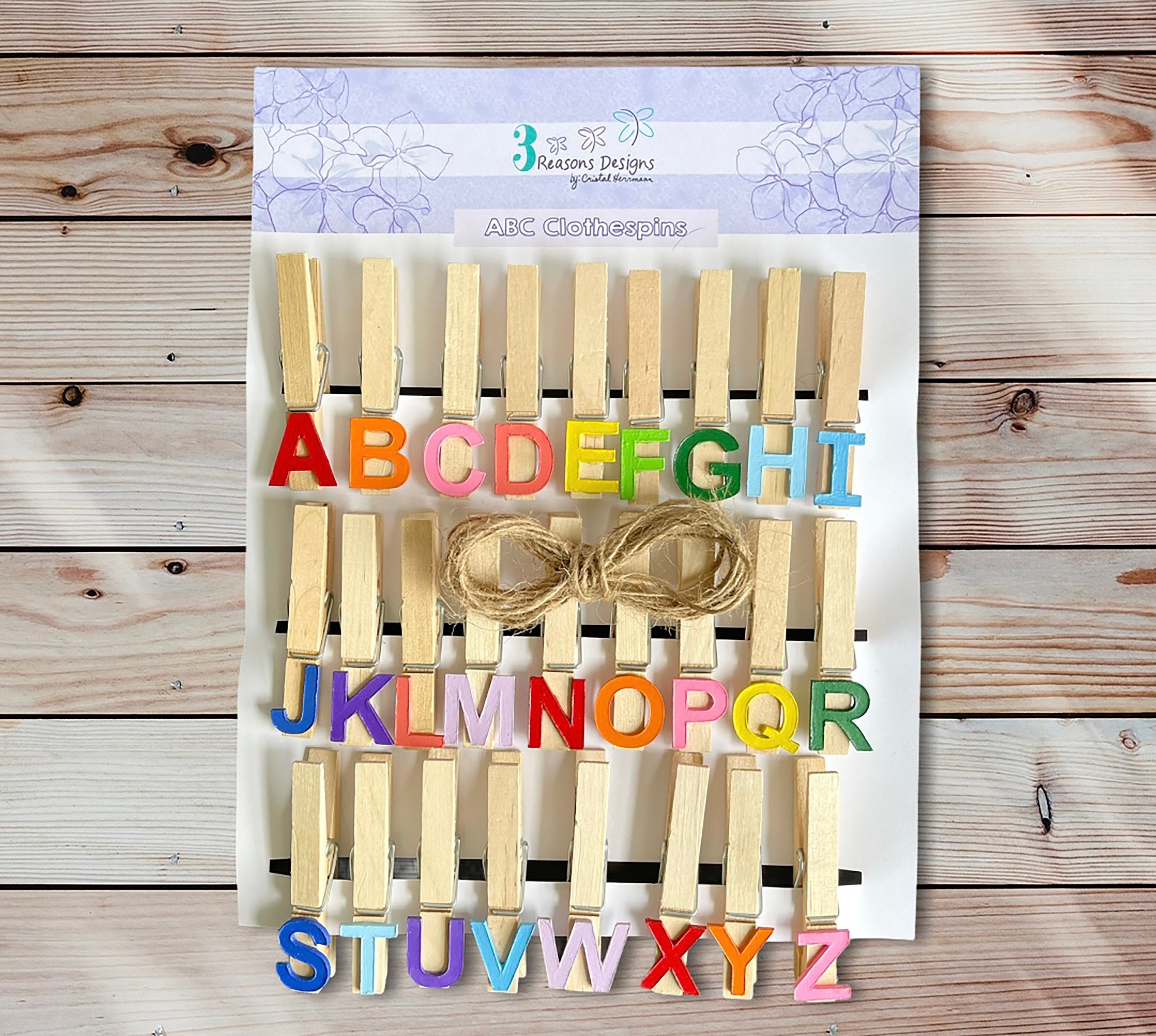 Alphabet Clothespins Alphabet Busy Bag Letter Matching Classroom ...