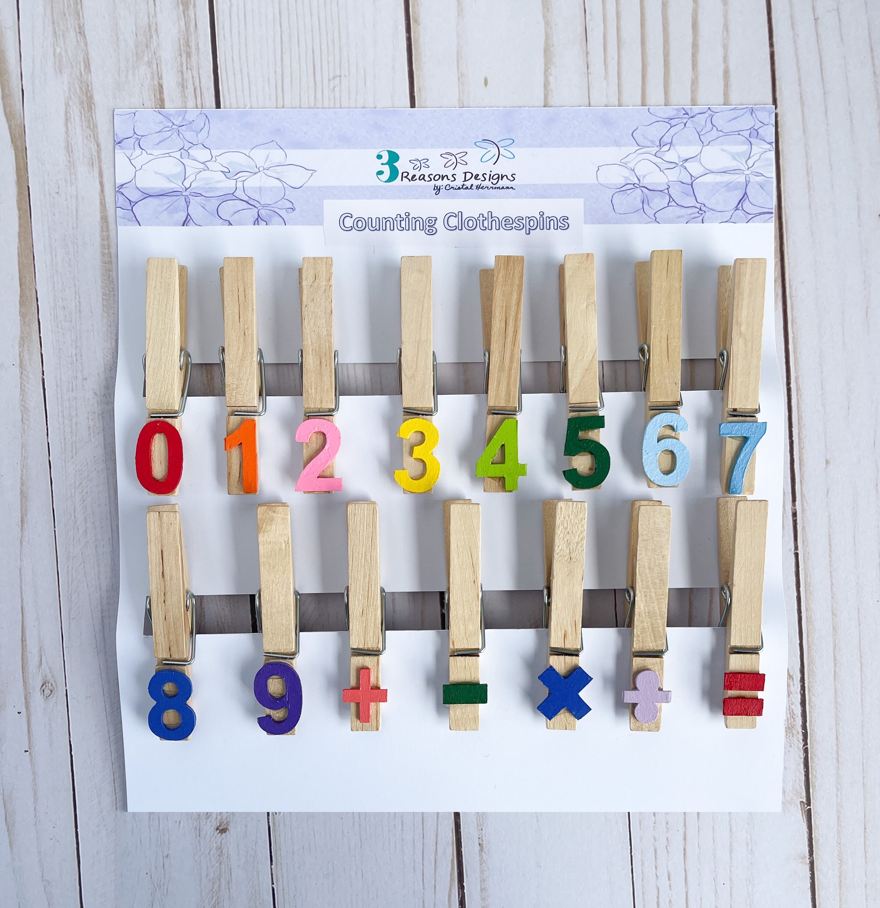 Counting Clothespins Counting Busy Bag Number Matching - Etsy