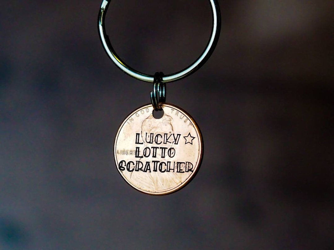 Lucky Lotto Scratcher Penny Keychain - Lottery Ticket Scratchers - St ...