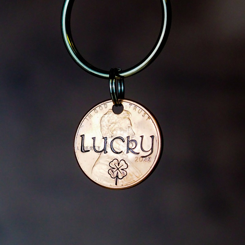 Lucky Penny Keychain - Etsy