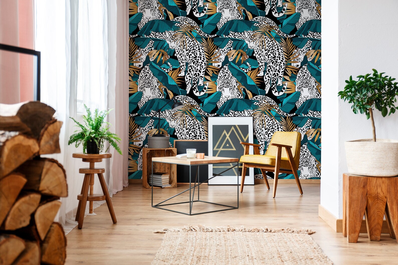 Jaguar Wallpaper Animal Mural Peel and Stick Wallpaper Wall | Etsy