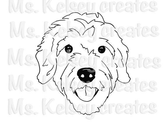 Dog Outline Digital Download / Doodle PNG / Dog Sublimation | Etsy
