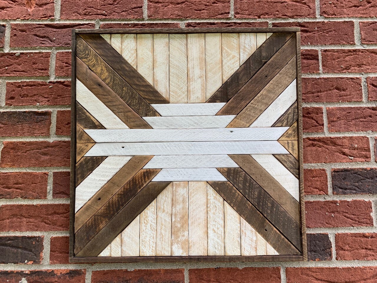 Reclaimed Wood Wall Art, Rustic, Natural, Tribal, Wood Mosiac, Handmade ...