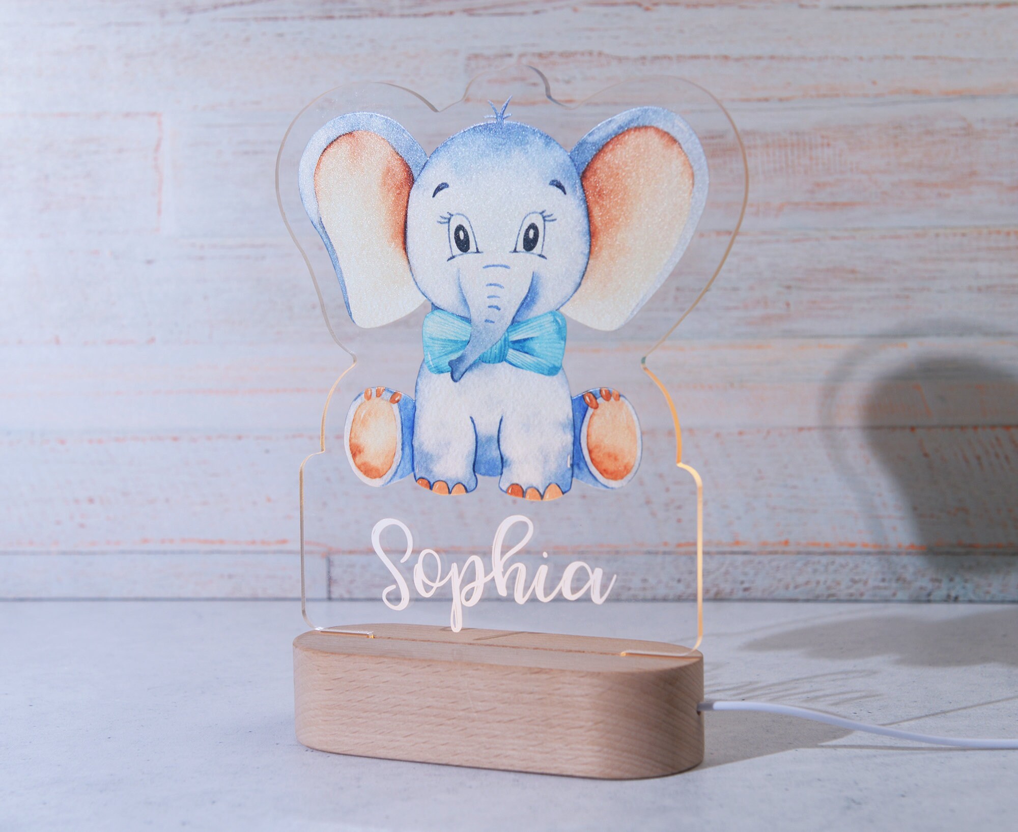 Personalized Child Lamp Kid Night Light Lamp With Name Baby - Etsy
