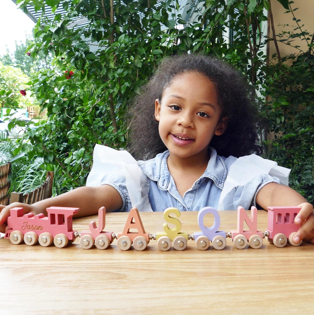 Personalized Train Toy | Magnets Train With Name | First Birthday Gifts ...