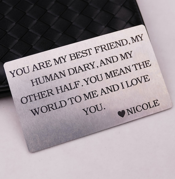 Personalized Wallet Card Custom Wallet Card UV Printed Wallet - Etsy