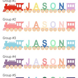 Customizable Wooden Train Set With 3D Name on Train Engine, Gift for ...