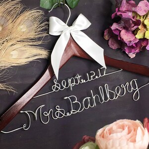 Custom Made Hangers, Personalized Wedding Hanger, Bridal Hanger, White ...