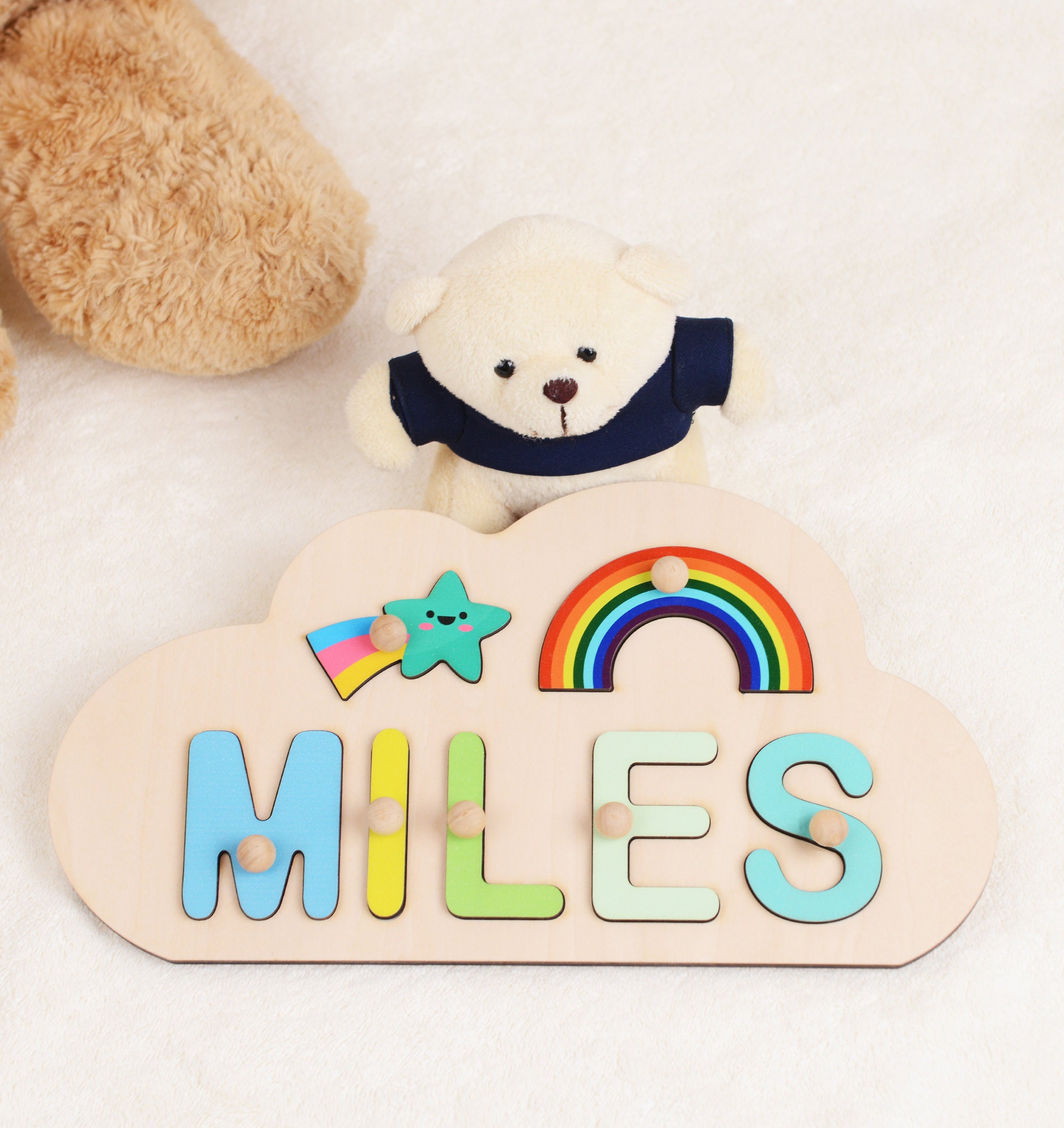 Personalized Baby Shower Gift for New Born Custom Cloud Name - Etsy