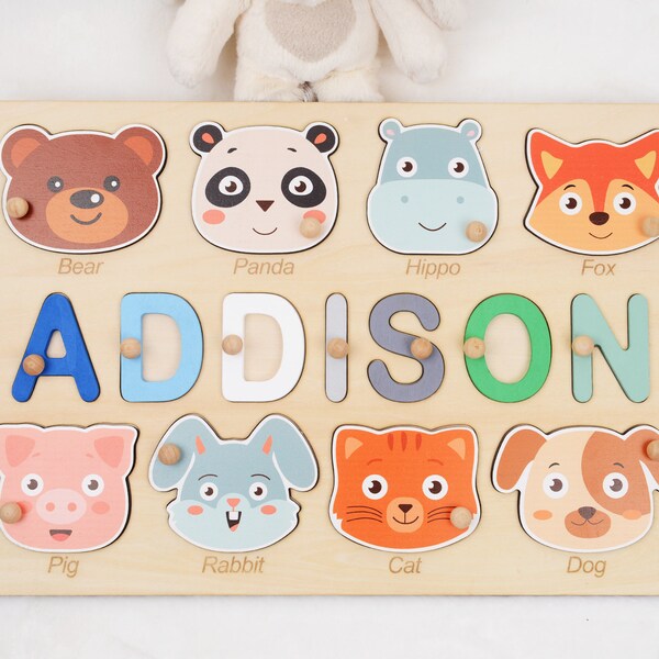 Wooden Name Puzzle - Etsy