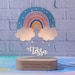 Personalized Rainbow Night Light for Kids, Nursery Room Night Light ...