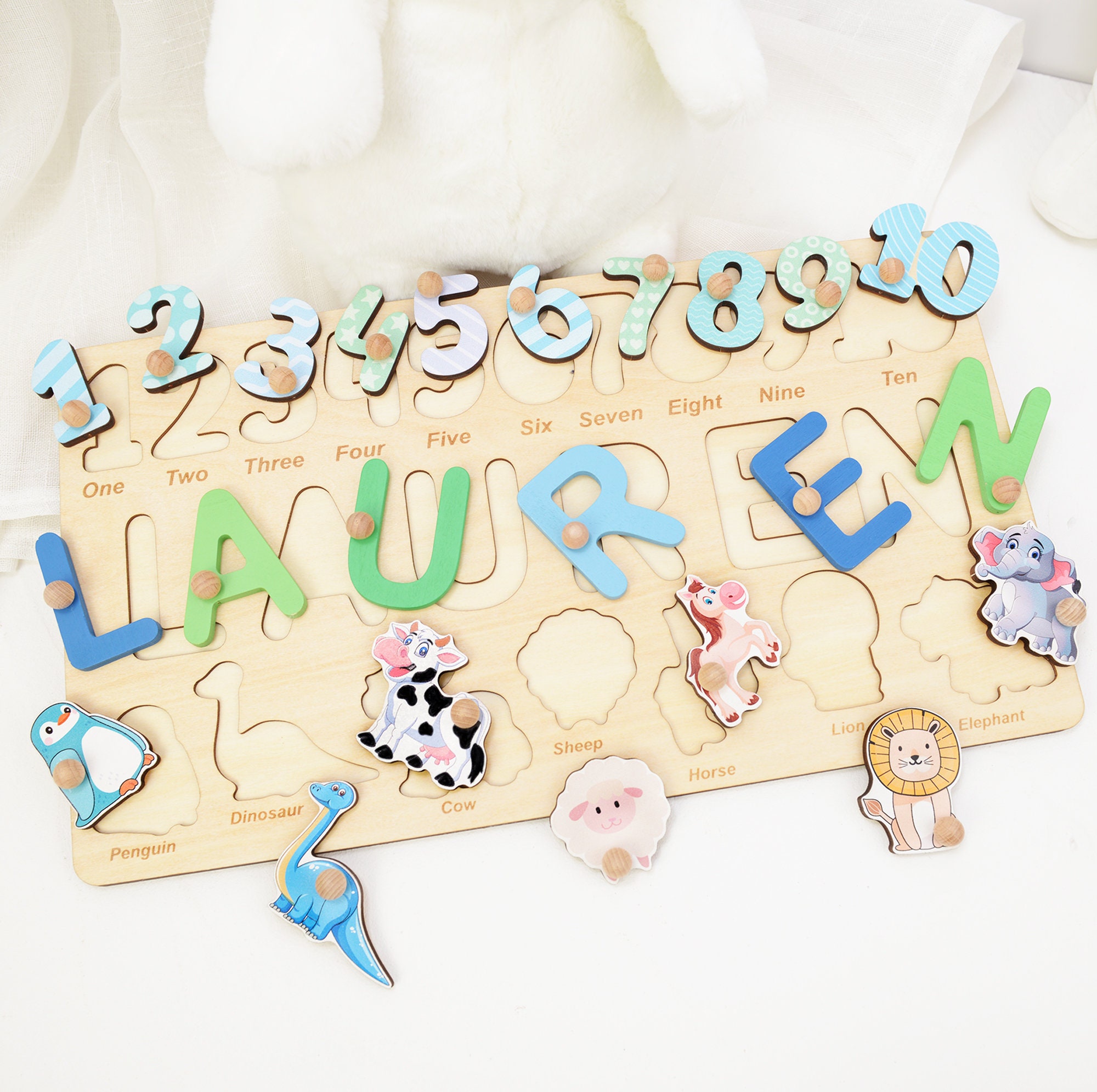 Personalized Toy Gifts, Puzzle Piece Names, Custom Wooden Baby Name ...