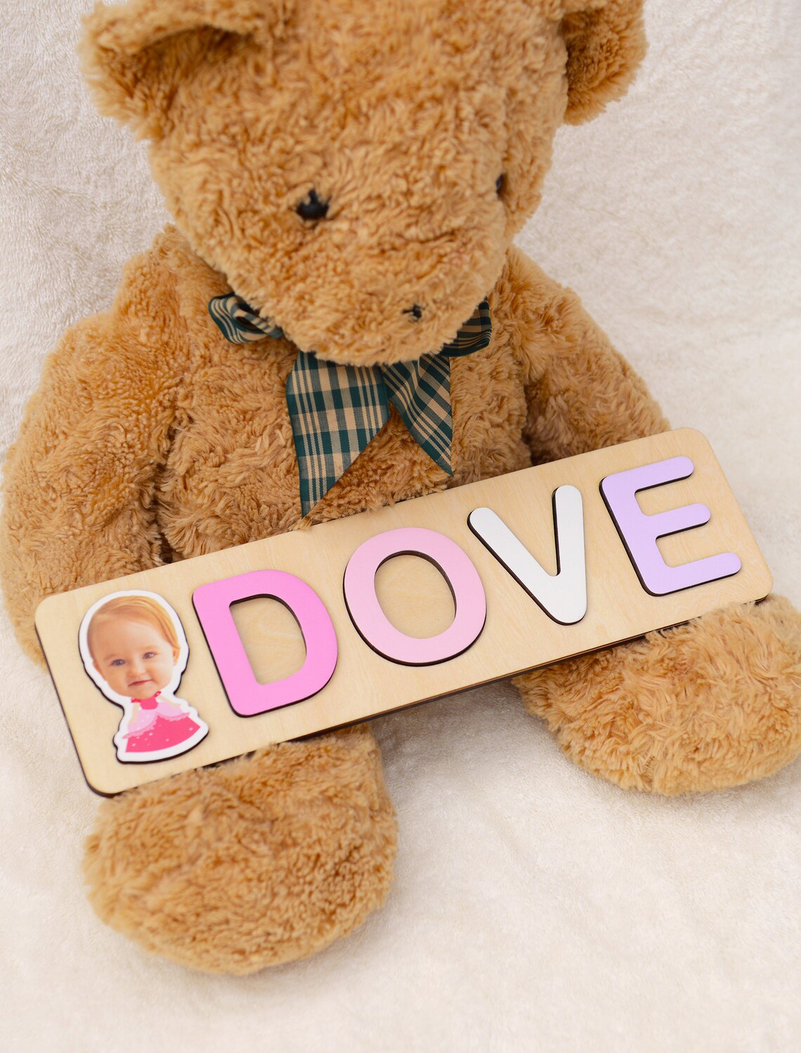 Personalized Cartoon Name Puzzle for Toddlers Kid Face on | Etsy