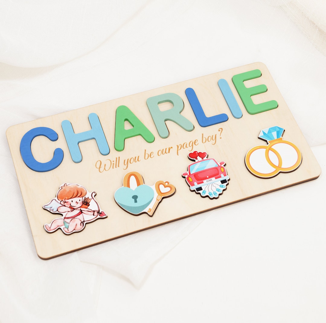 Personalized Page Boy Proposal Puzzle, Ask Pageboy Gift, Personalized ...