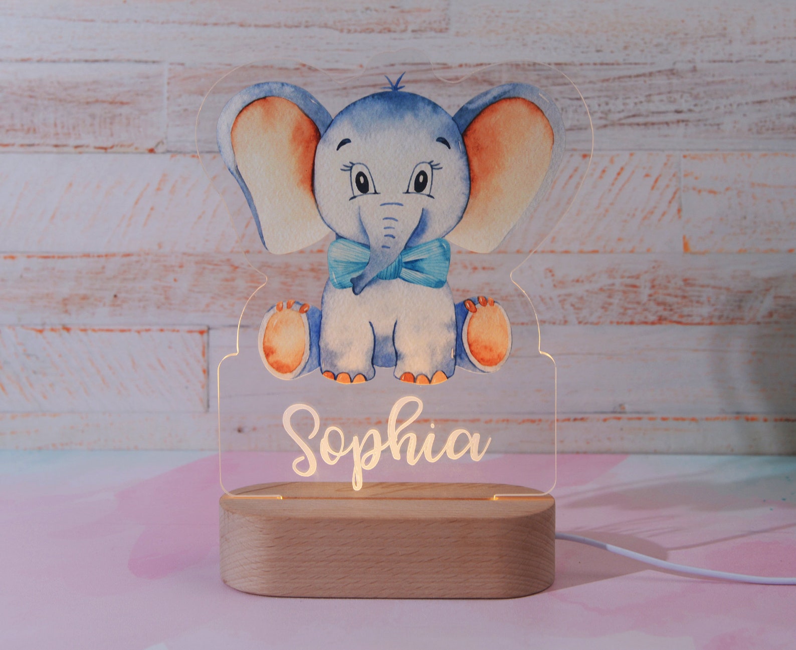 Personalized Child Lamp Kid Night Light Lamp With Name Baby - Etsy