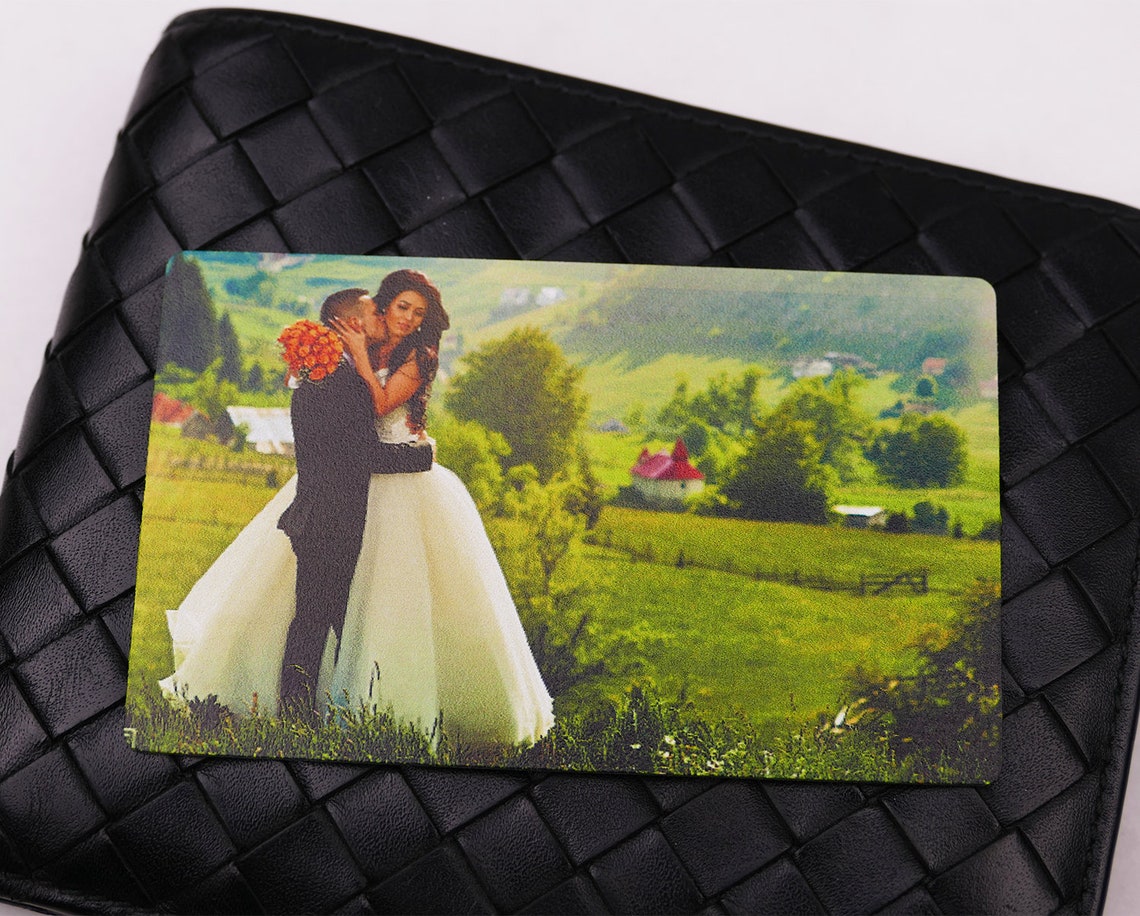 Wallet Card Insert Personalized With Photo and Text Custom | Etsy