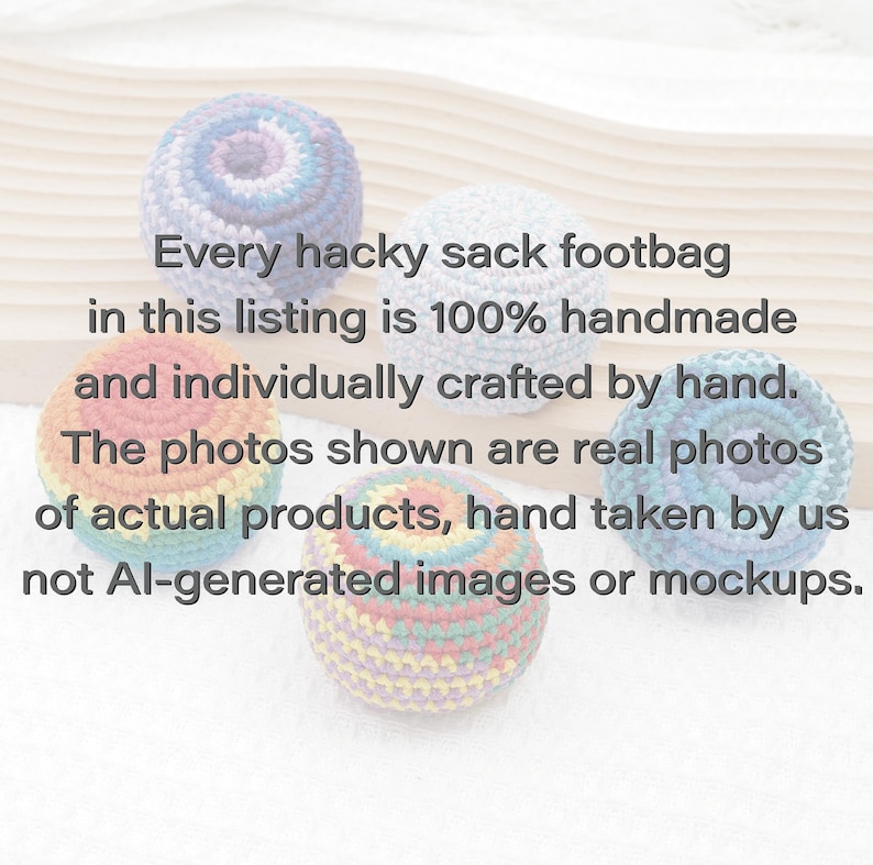 Handmade Crochet Hacky Sack Footbag – Heavy Cotton Juggling Ball – Foot ...