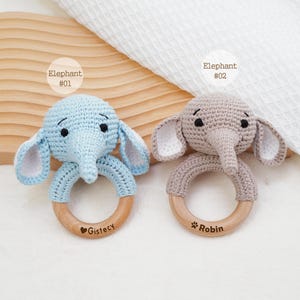 Personalized Crochet Baby Rattle for Girls, Baby Boy Accessories ...