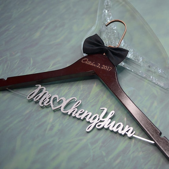 Bridal Hanger With Wood Name Personalized Wedding Hanger With - Etsy