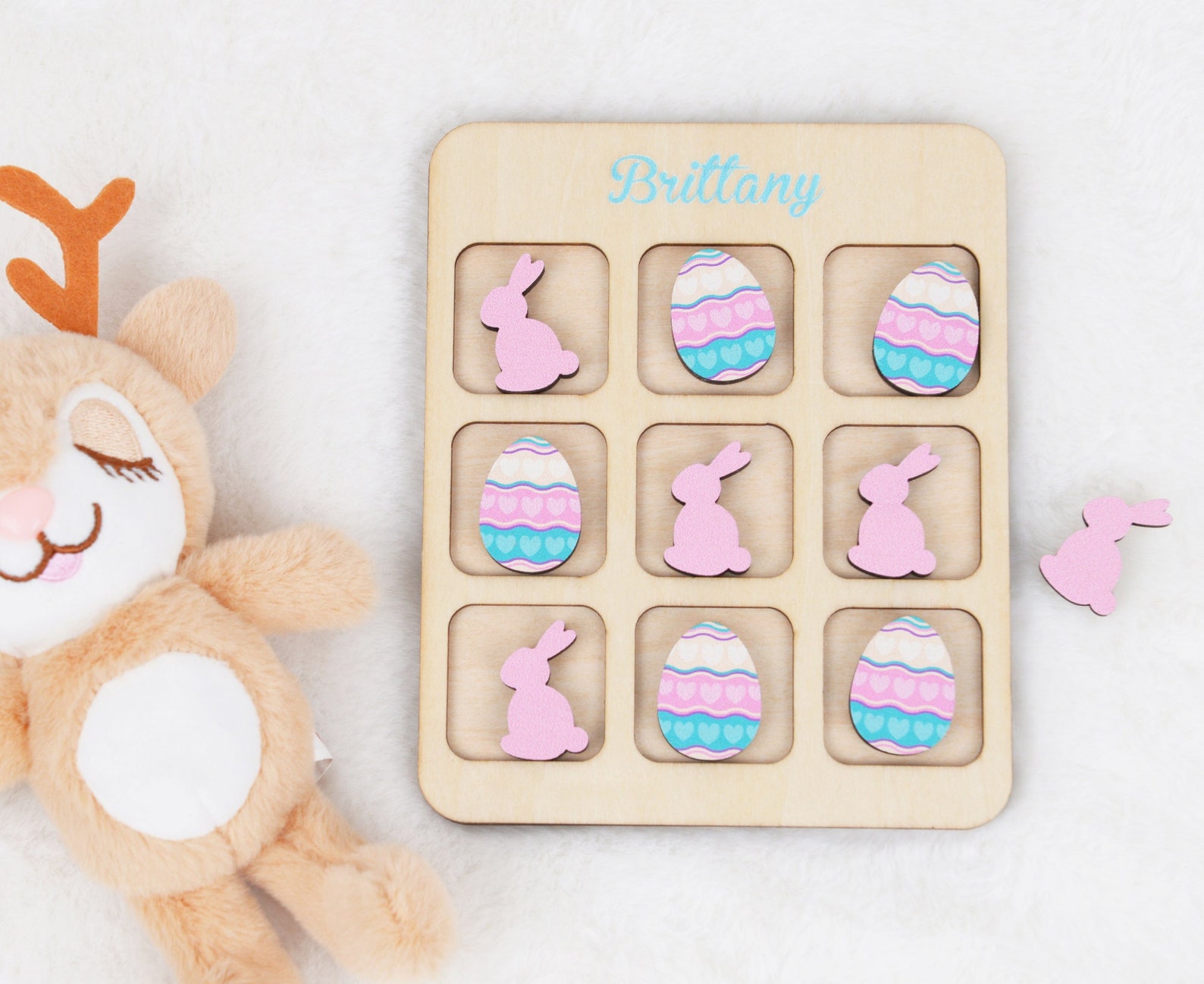 Personalized Wooden Tic Tac Toe Game, Children Gift, Custom Tic Tac Toe ...