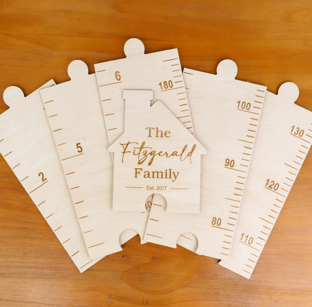 Personalized Wooden Growth Chart: Engraved Family Keepsake - Etsy