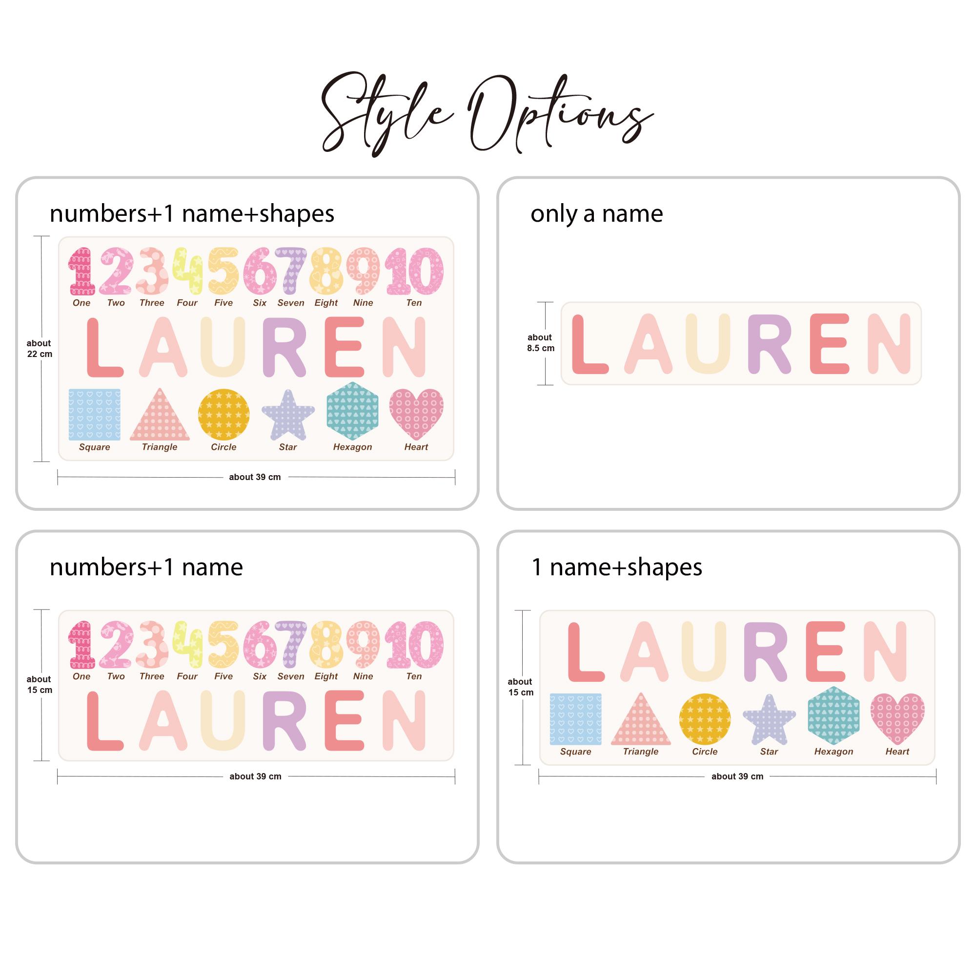 Algebraic Wooden Name Puzzle, Preschool Puzzle Toys for Girls ...