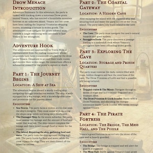 Drow Pirate's Lair Dnd Module: Pregenerated Pcs, One Shot Adventure - Etsy